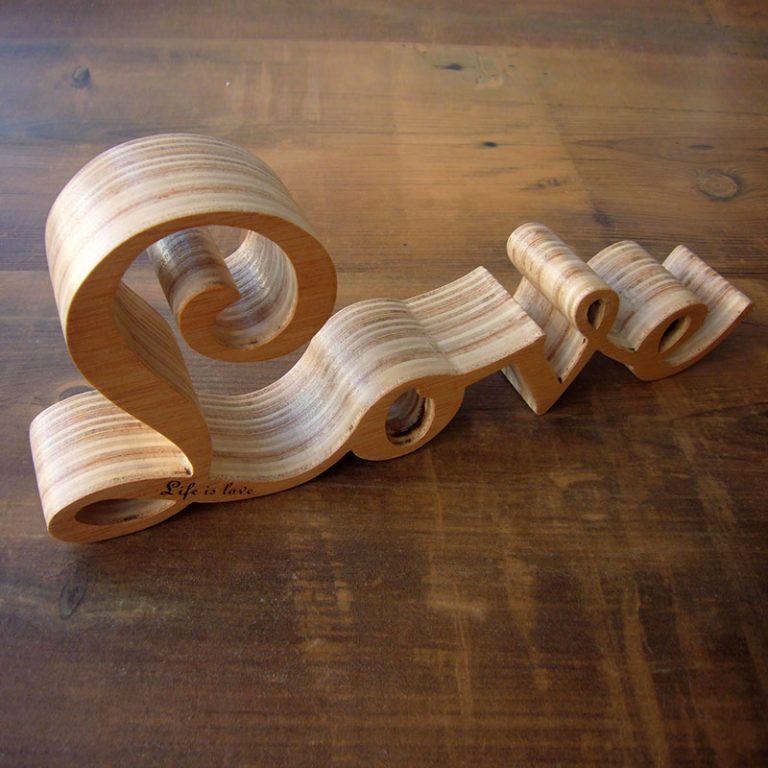 letras de madera natural de pino - Decoraletras