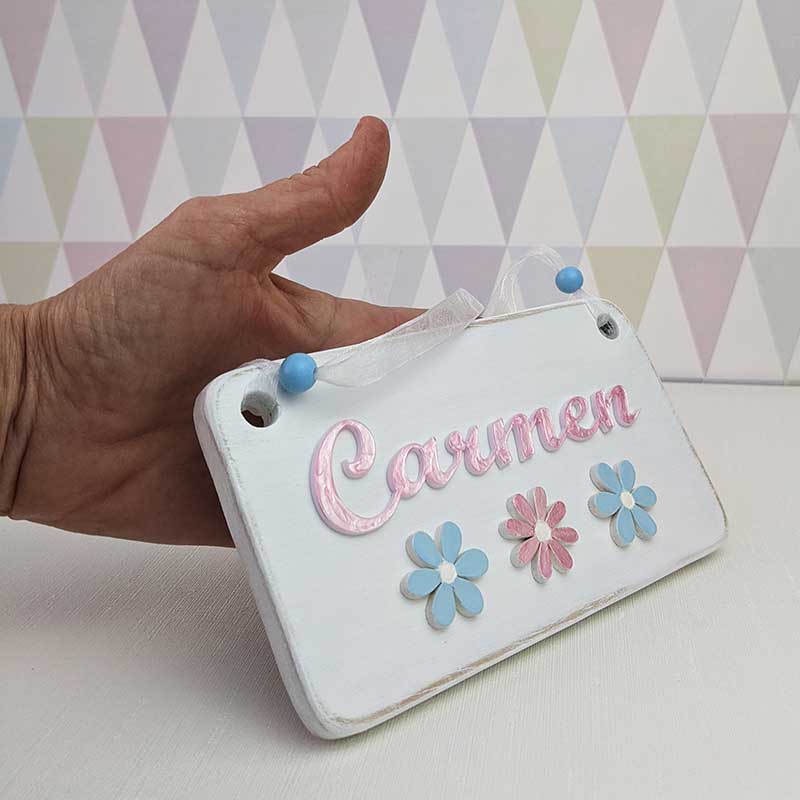 Letrero blanco personalizable - Decoraletras