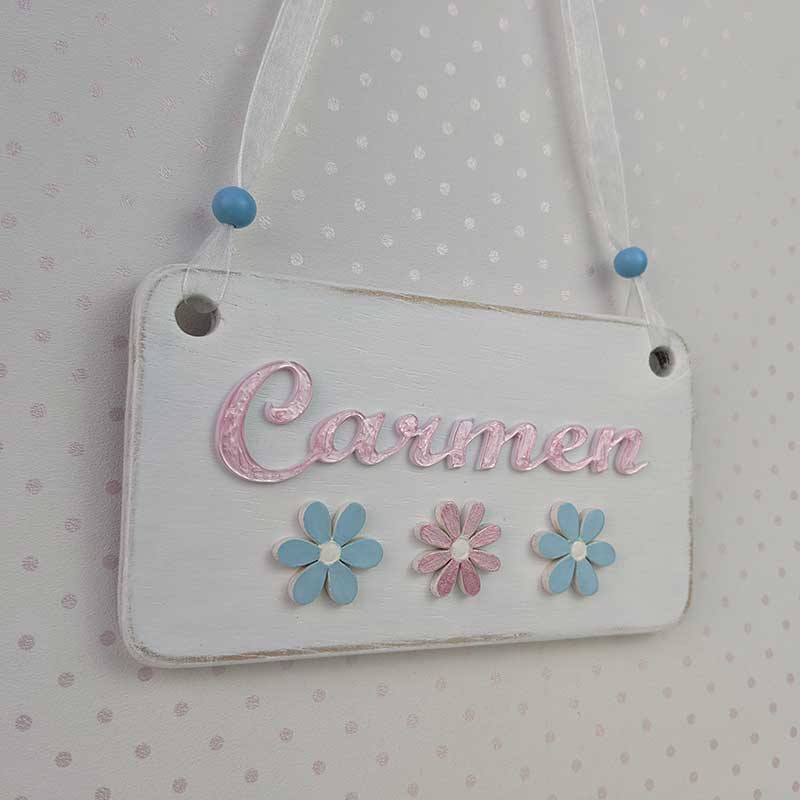 Letrero blanco personalizable - Decoraletras